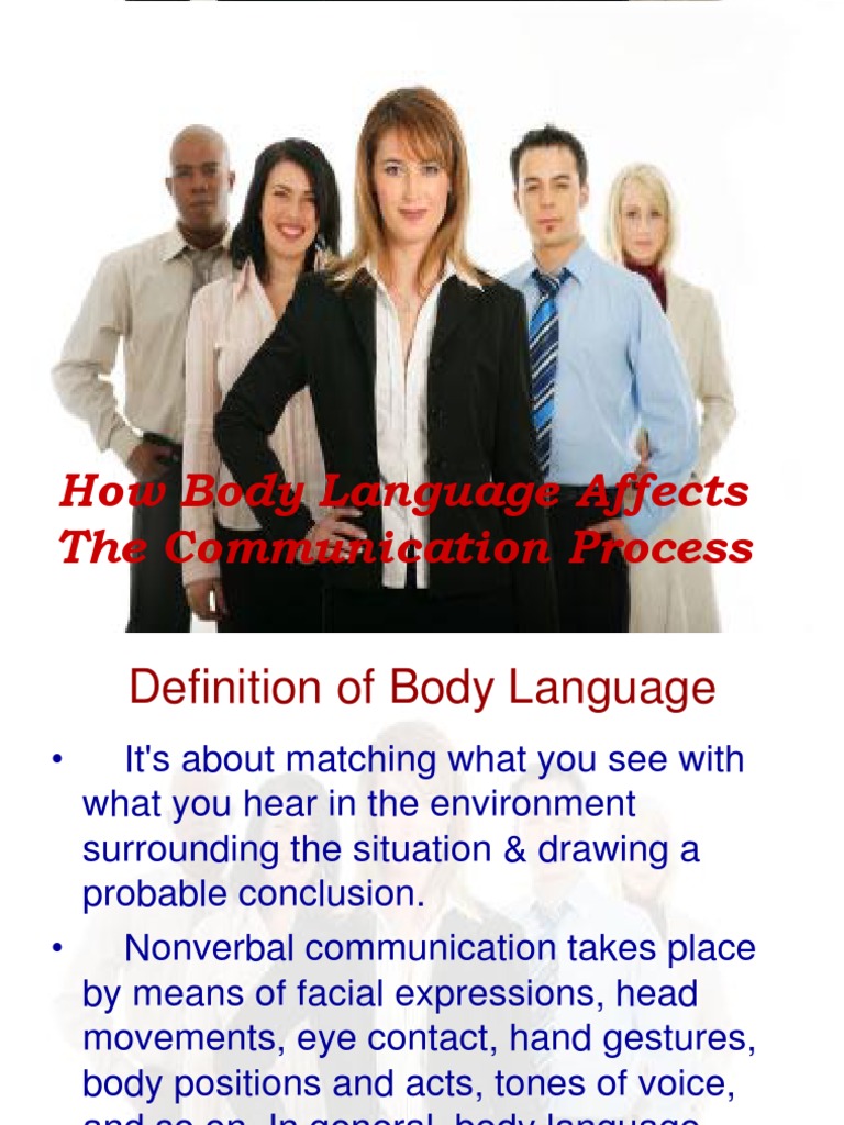 Body Language - Intro | PDF | Body Language | Nonverbal Communication