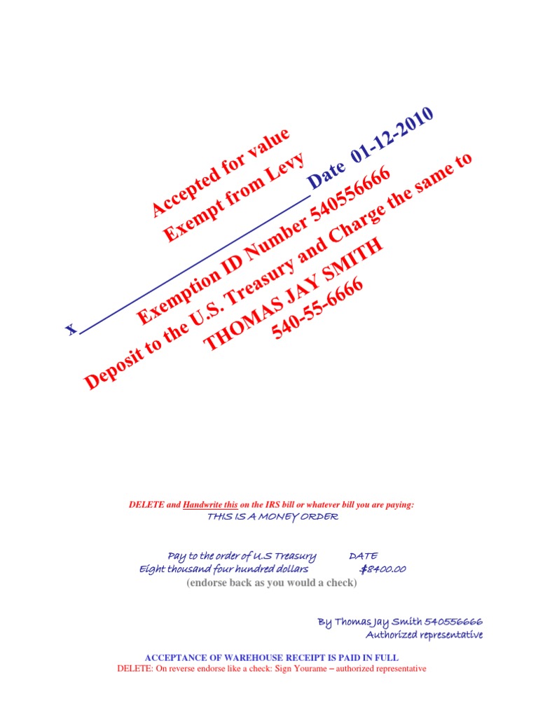 Accept For Value | PDF