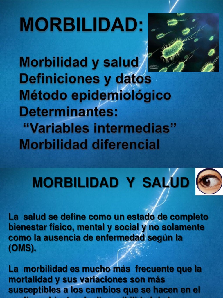Morbilidad | PDF | Epidemiología | Estadísticas