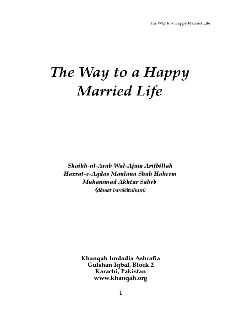 Guide to a Happy Married Life | PDF | Religion & Spirituality