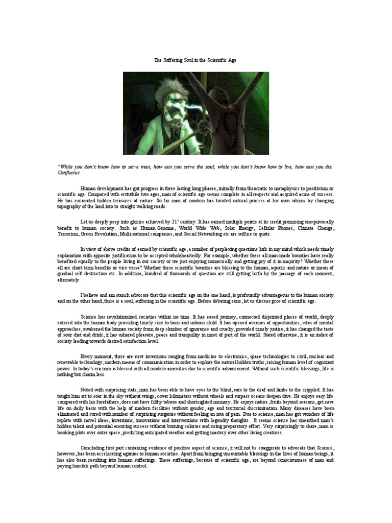 Science and the Suffering Soul | PDF | Soul | Science