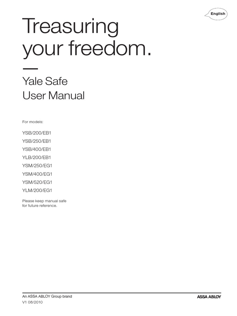 YALE Safes User Manual UK | PDF | Lock (Security Device) | Security