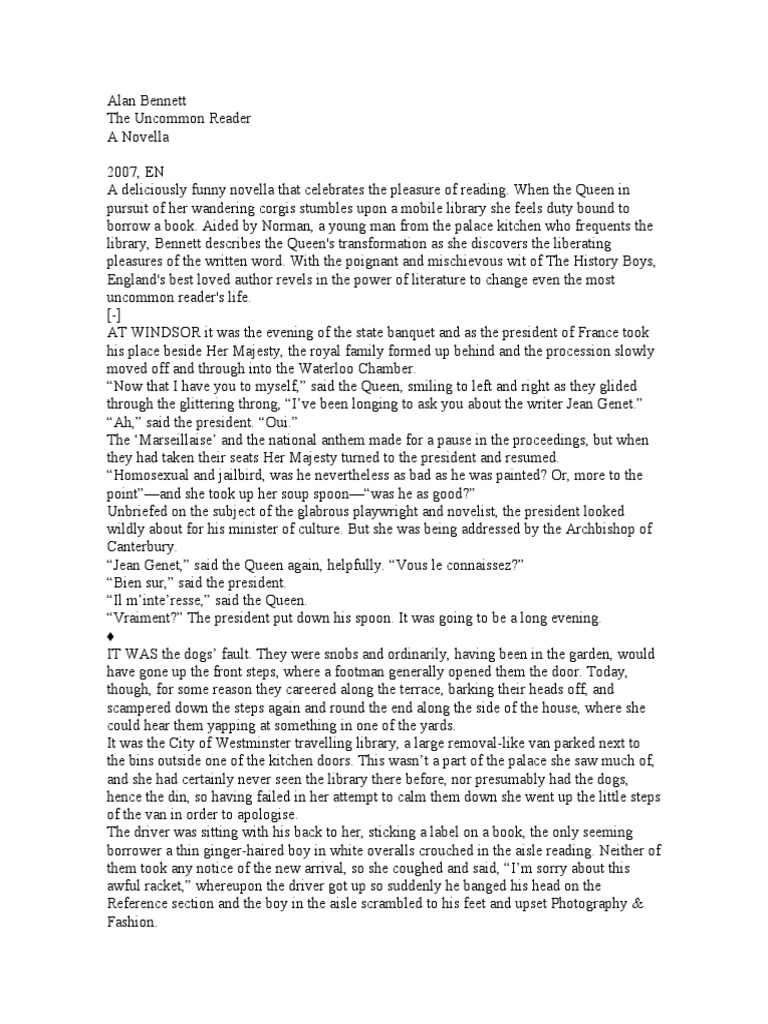 The Uncommon Reader | PDF