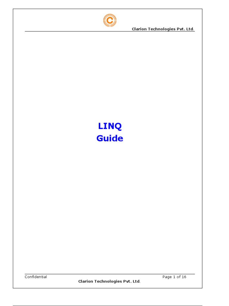 Linq Guide | PDF | Business