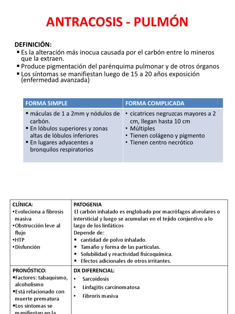 Antracosis - Pulmón | PDF | Tos | Pulmón