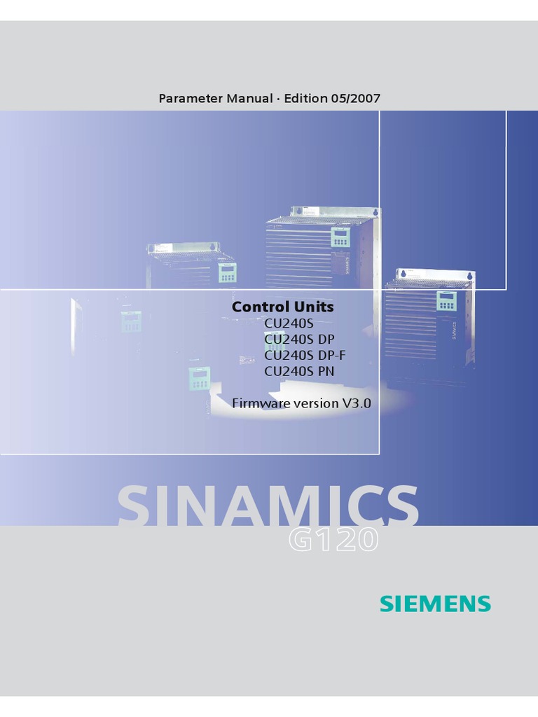 Sinamics G120 Parameter Manual Siemens Control Theory Parameter Computer Programming