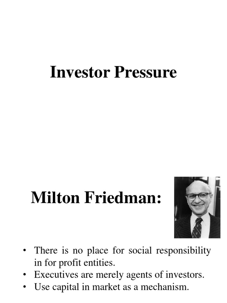 Investor Pressure | PDF