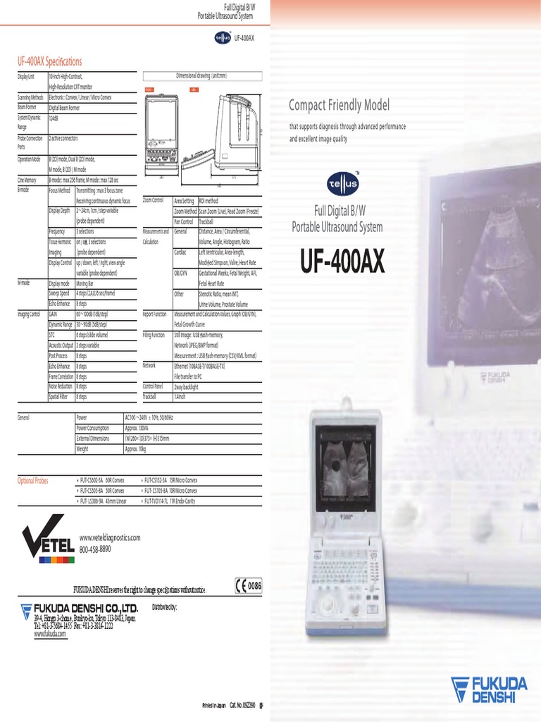 Uf 400ax | PDF | Medical Ultrasound | Computer Monitor