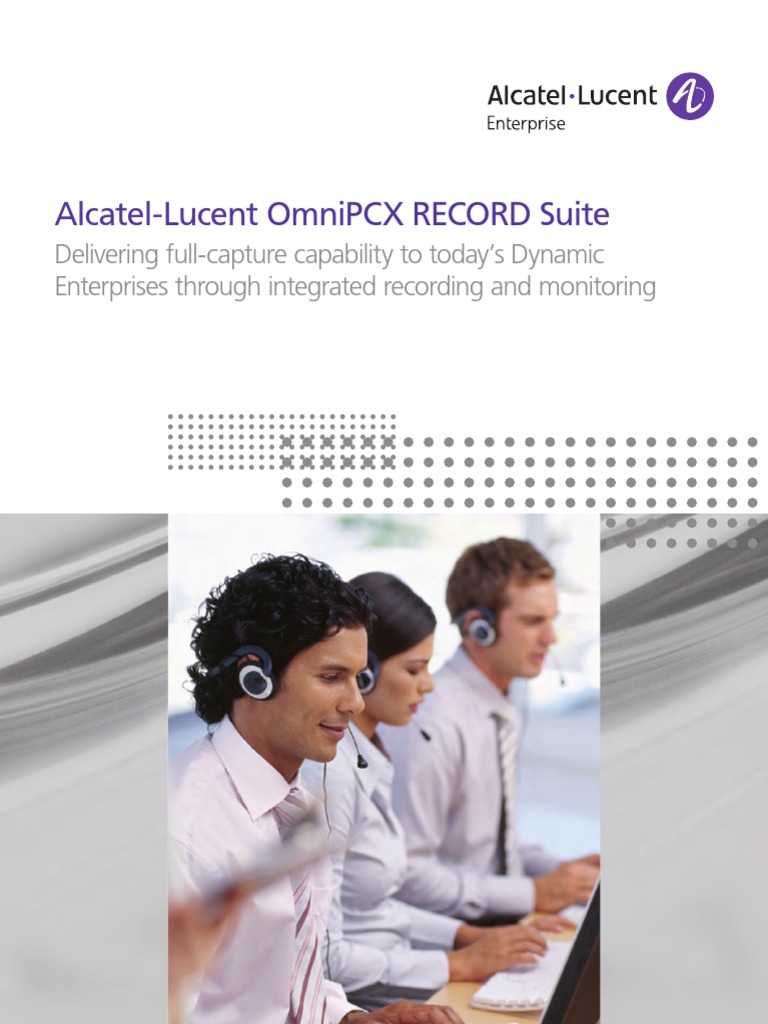 OmniPCX RECORD Suite en Brochure | PDF | Voice Over Ip | Web Application
