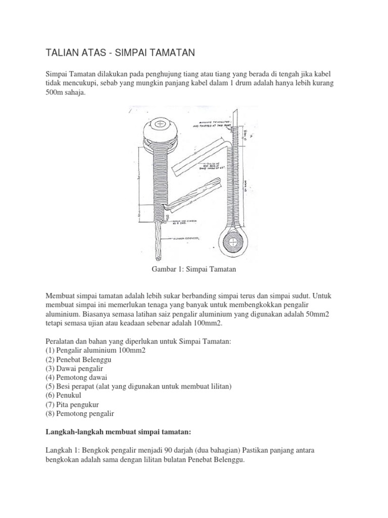 Simpai Tamatan Talian Atas | PDF
