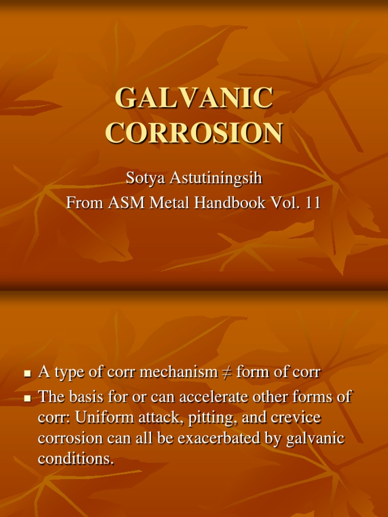 Galvanic Corrosion | PDF | Corrosion | Electrochemistry