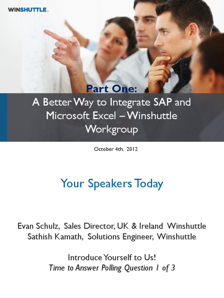 Winshuttle Excel SharePoint SAP 041012 Presentation - SFLB | PDF ...