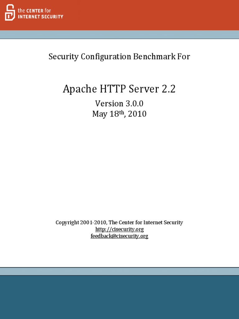 CIS Apache HTTP Server Benchmark v3.0.0 | PDF | Apache Http Server | Proxy Server
