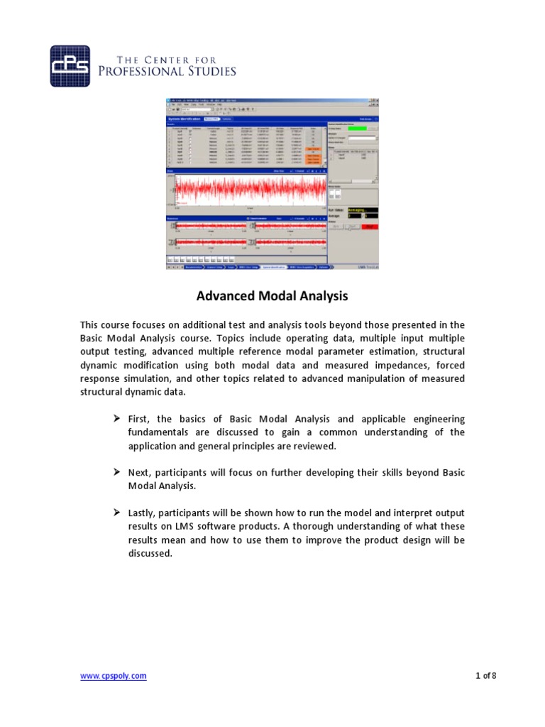 Advanced Modal Analysis | PDF | Function (Mathematics) | Simulation