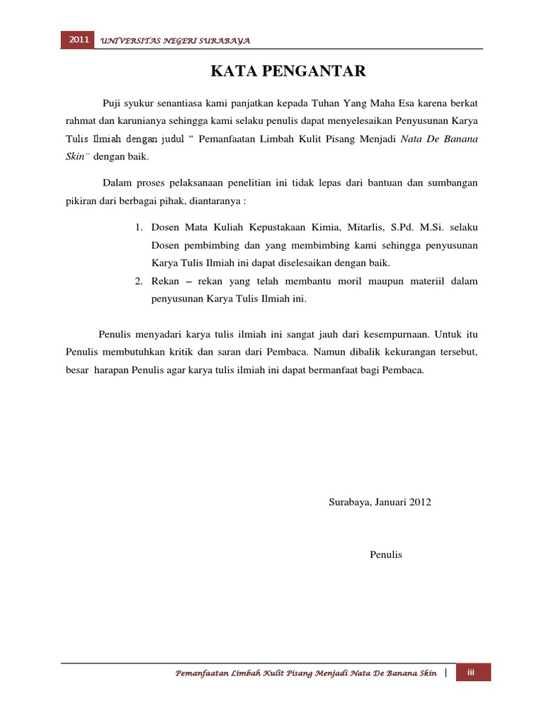 KTI Kata Pengantar | PDF