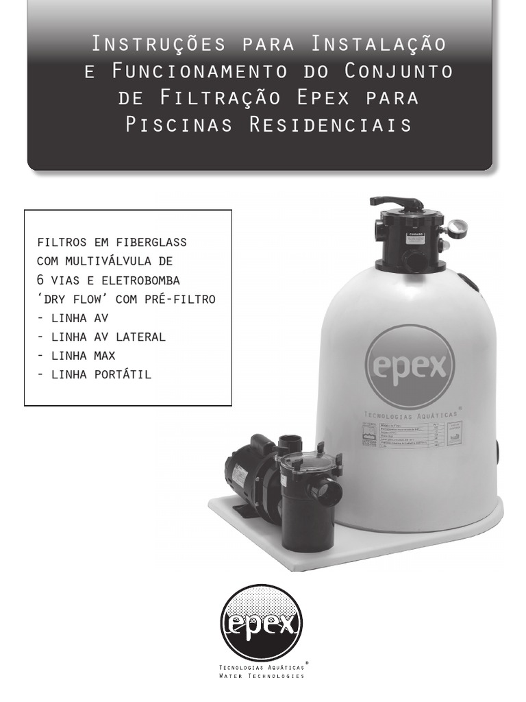 Manual Motobomba | PDF | Piscina | Filtragem