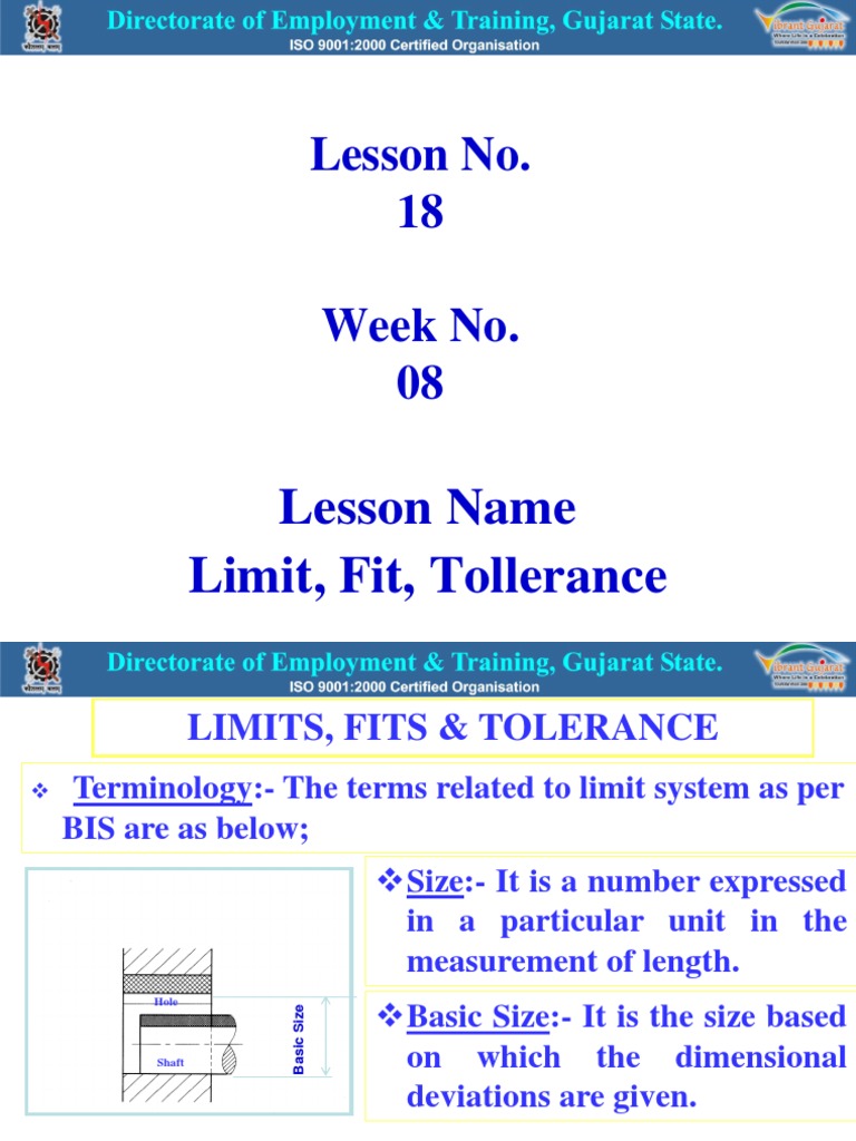 Engineering Limits & Tolerances | PDF