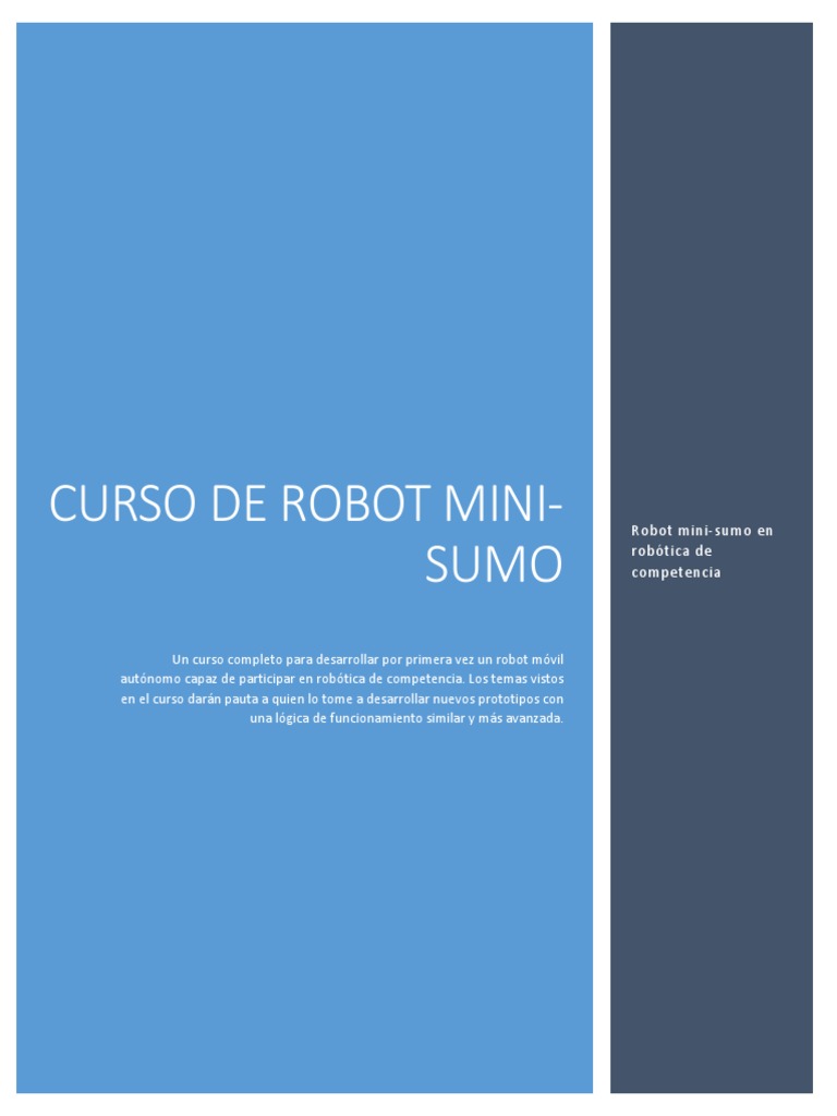 Minisumo Parte1 | PDF | Robot | Robótica