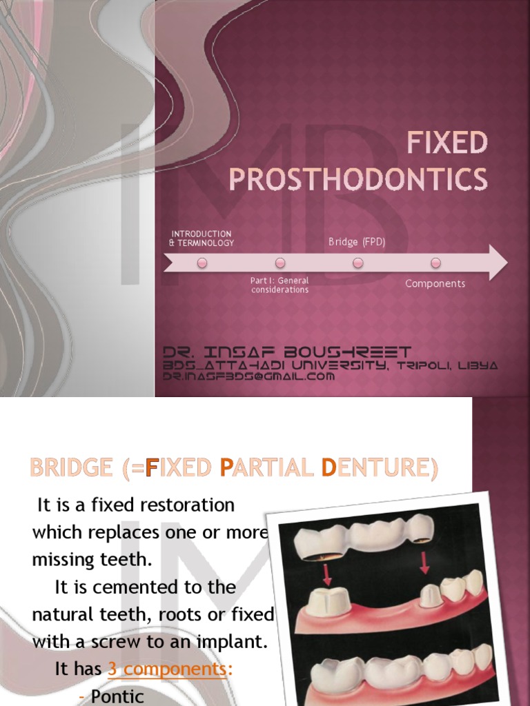 Terminology: Bridge (FPD) | PDF | Dentistry | Mouth