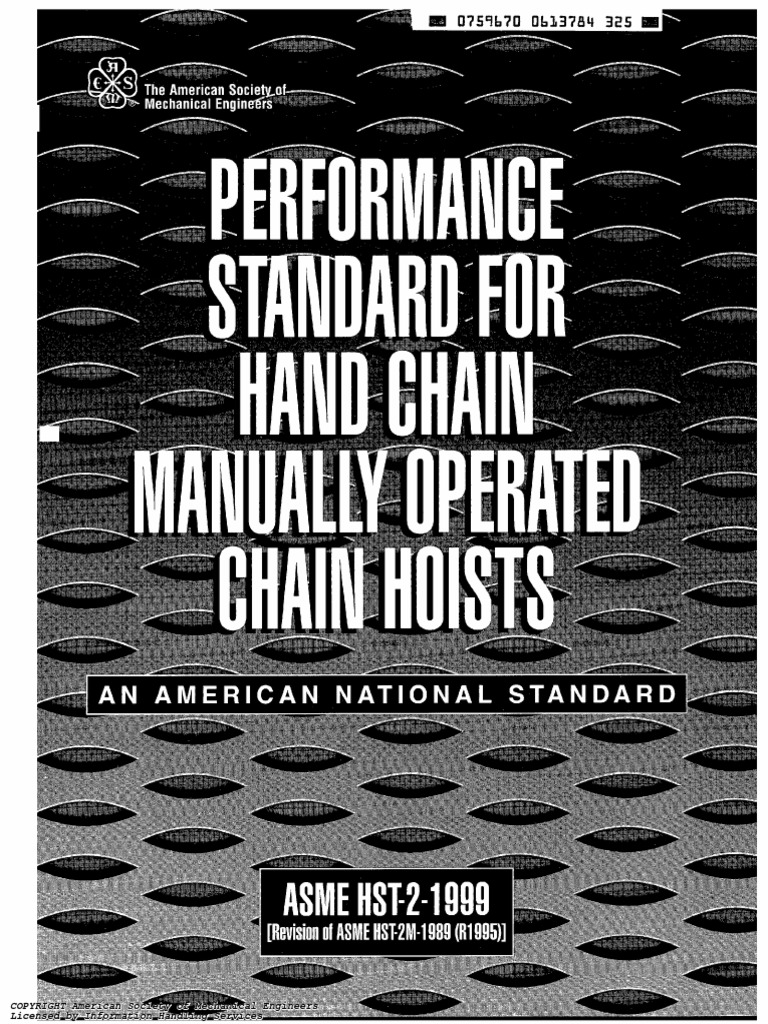 Asme HST 2 99 | PDF | Elevator | Corrosion