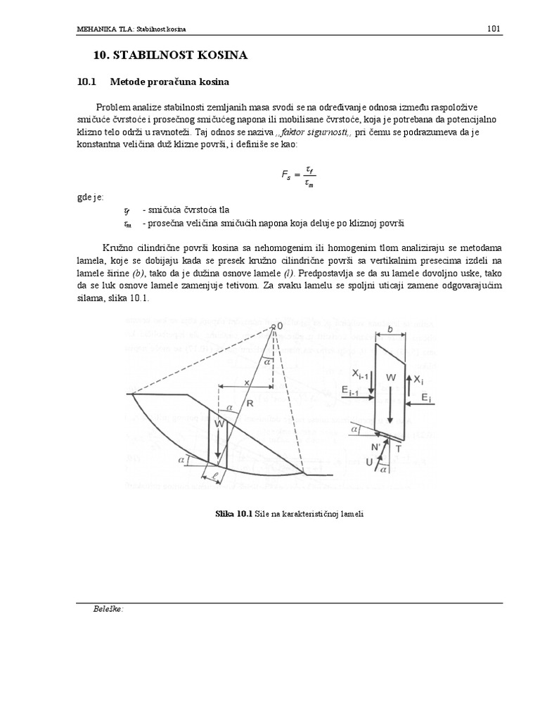 Stabilnost Kosina | PDF
