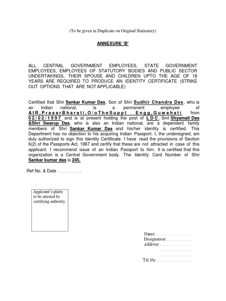 To Be Given in Duplicate On Original Stationery | PDF