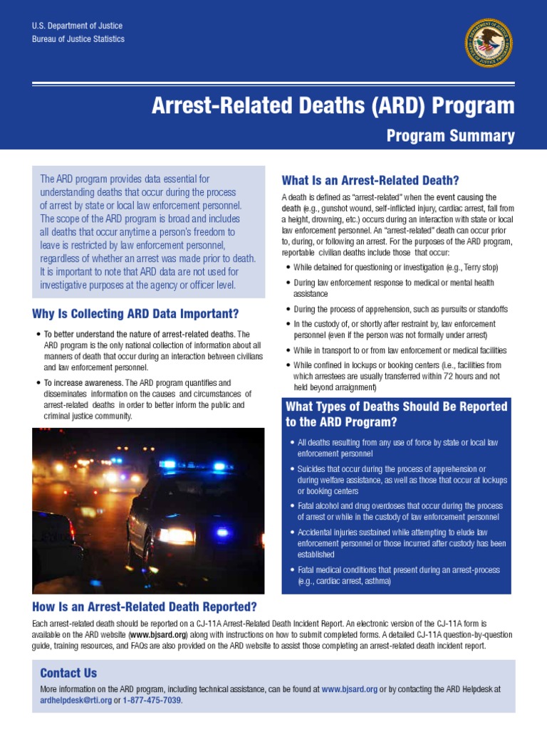 ARD Program Summary | PDF | Arrest | Crime & Violence