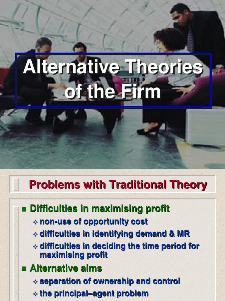 Alternative Theories of The Firm | PDF | Long Run And Short Run ...
