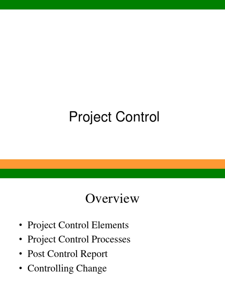 Project Controlling | Download Free PDF | Project Management | Control ...