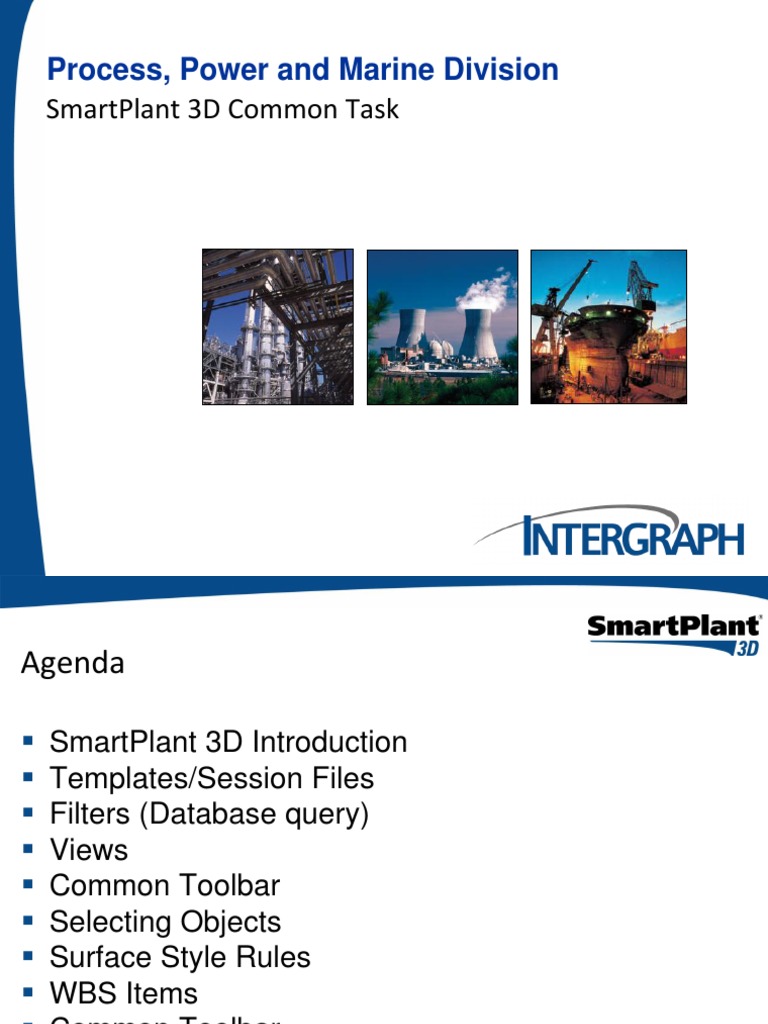 Smartplant 3D Common Task: Process, Power and Marine Division | PDF | Computer Aided Design ...