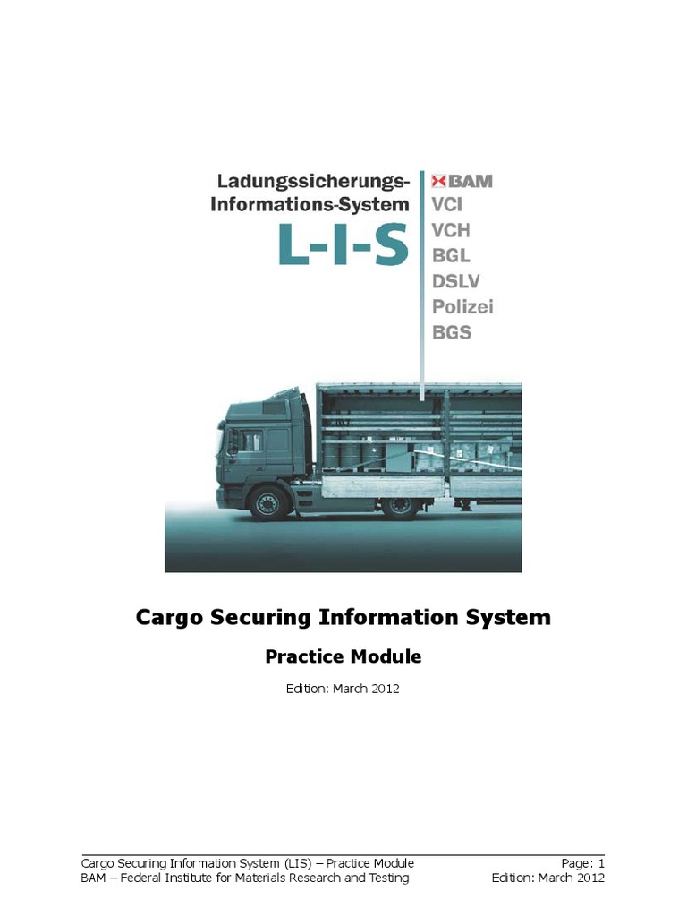 Lis Practice Modul 03 2012 | PDF | Cargo | Pallet