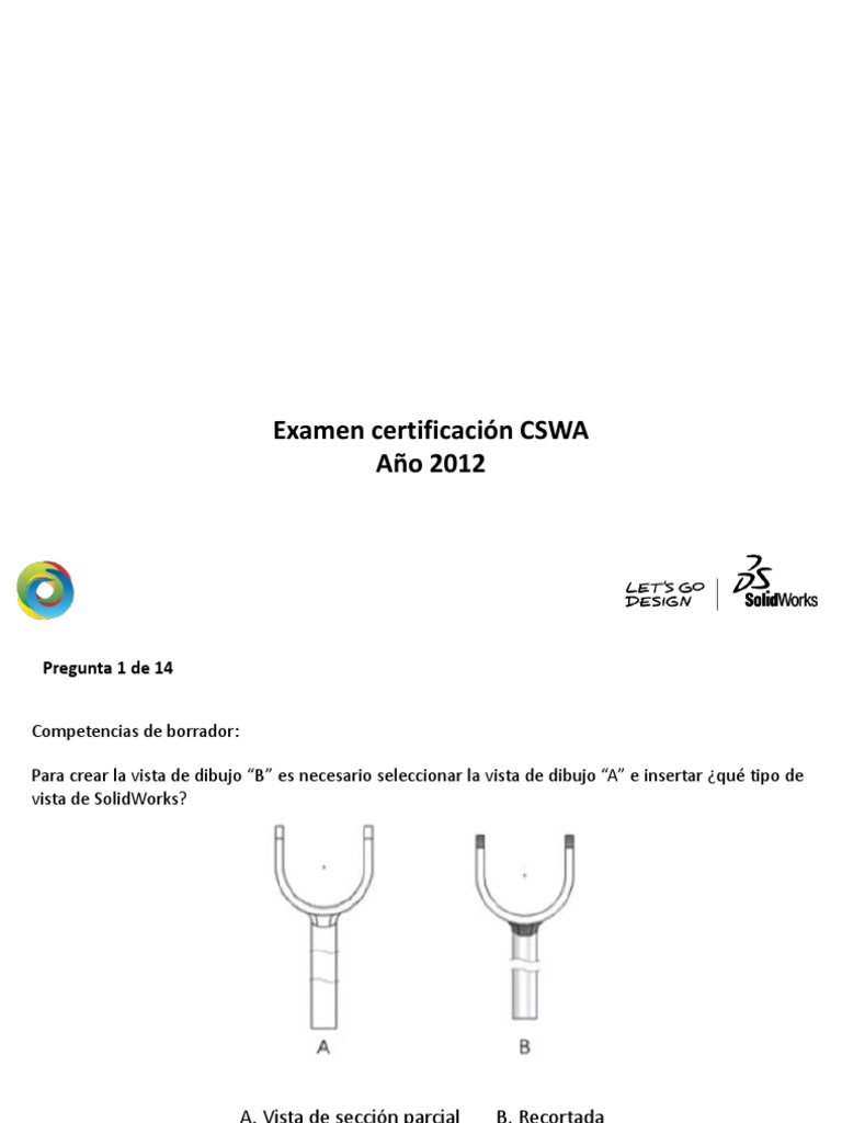 Examen CSWA 2012: Tipos de Vistas | PDF | Aluminio | Enseñanza de ...