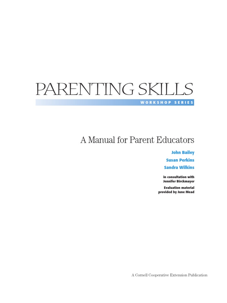 Parenting Skills Workshop | PDF | Anger | Parenting