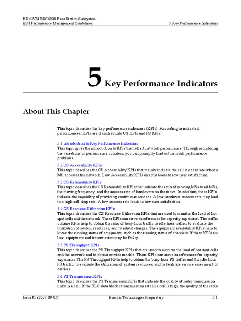 2G Data Key Performance Indicators | PDF | Performance Indicator | Telecommunications