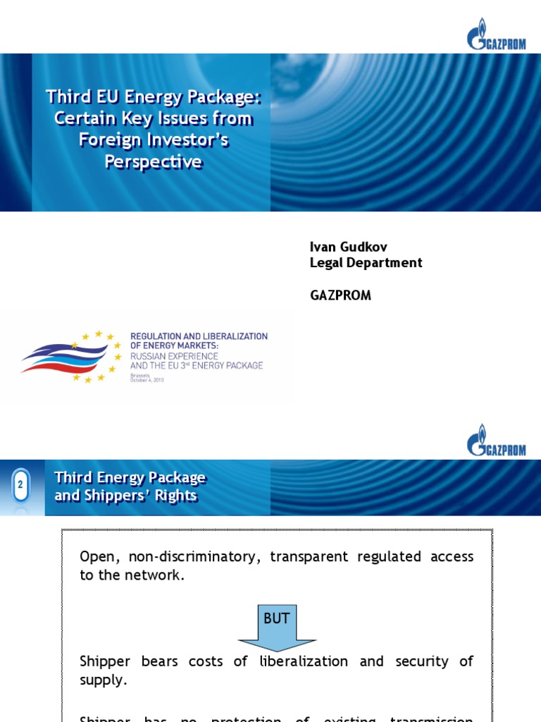Gudkov - Gazprom | PDF | Treaty | European Union