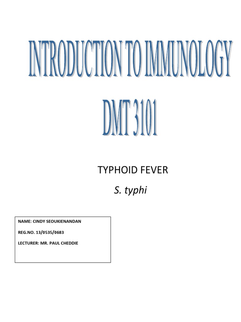 Typhoid Fever | PDF