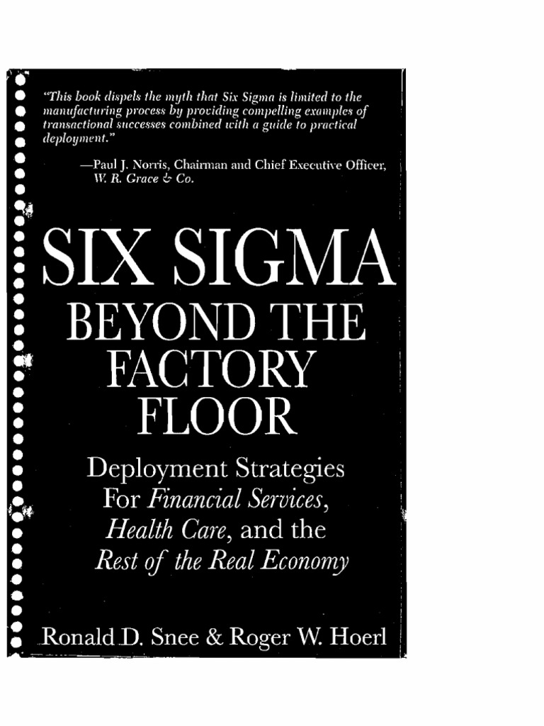 Livro Six Sigma - Beyond The Factory Floor | PDF | Design For Six Sigma ...