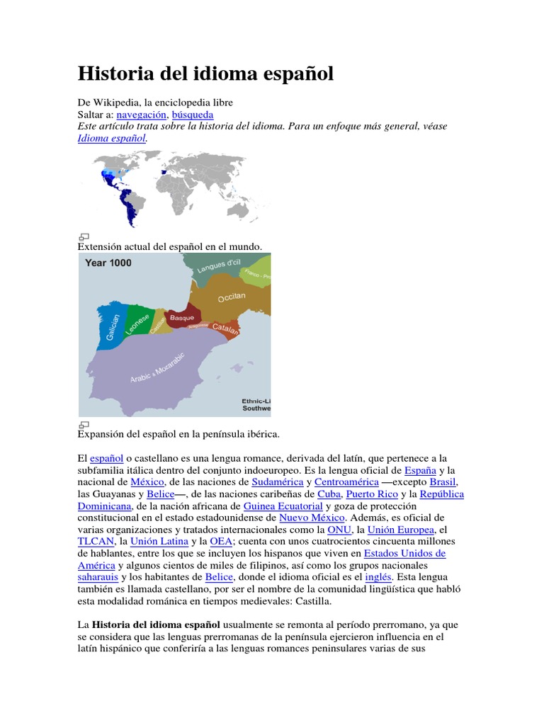 Historia del idioma español | PDF | latín | Semiótica