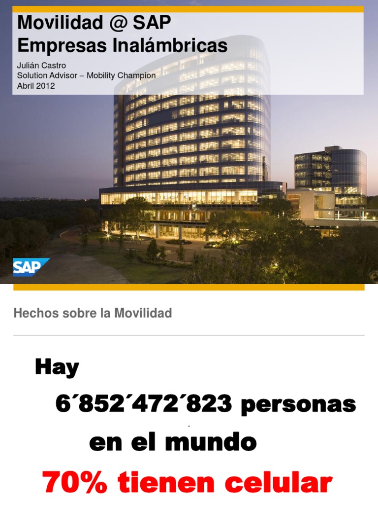 SAP Movilidad | PDF | Sap Se | Telefonía móvil