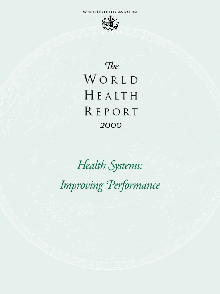 The World Health Report Health System | PDF | Self-Improvement