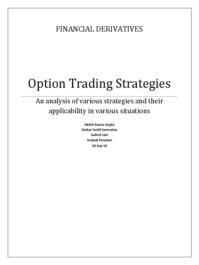 Option Trading Strategies | PDF