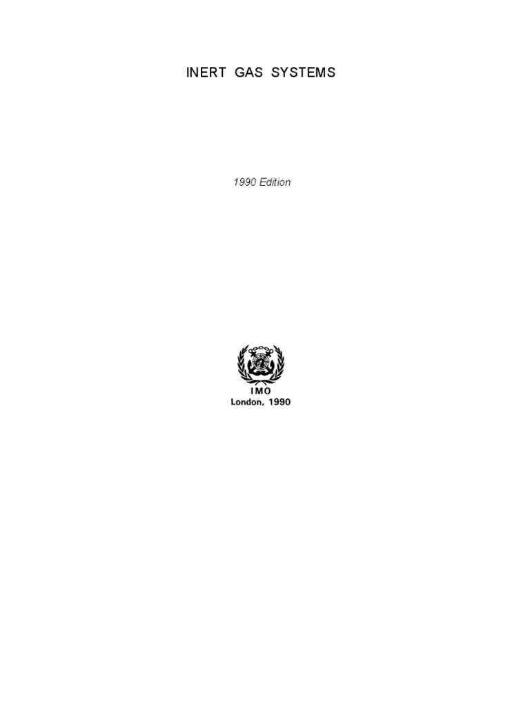 IMO Inert Gas Systems | PDF | Oil Tanker | Valve