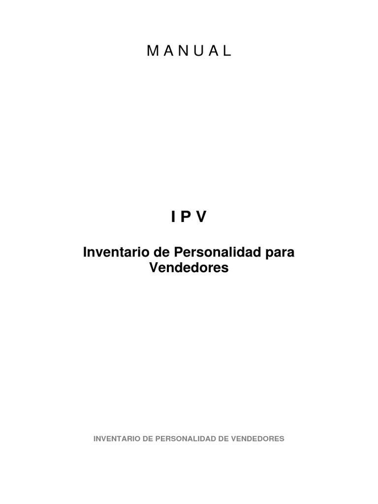 Manual IPV | PDF | Tolerancia | Mercado (economía)
