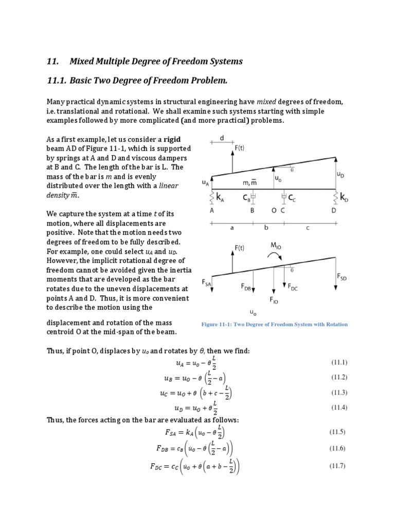 MDOF structural dynamics | Stiffness | Matrix (Mathematics)