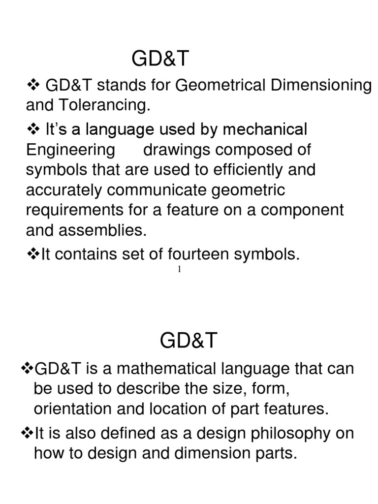 GD & T | PDF | Engineering Tolerance | Geometry