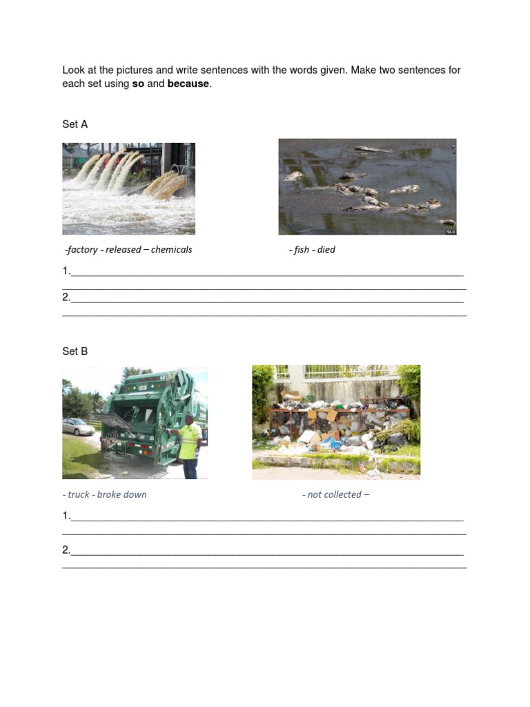 Write Sentences from Pictures | PDF | Technology & Engineering