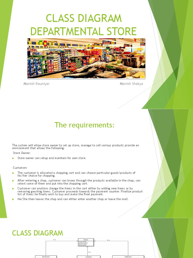 Class Diagram Departmental Store | PDF | Career & Growth