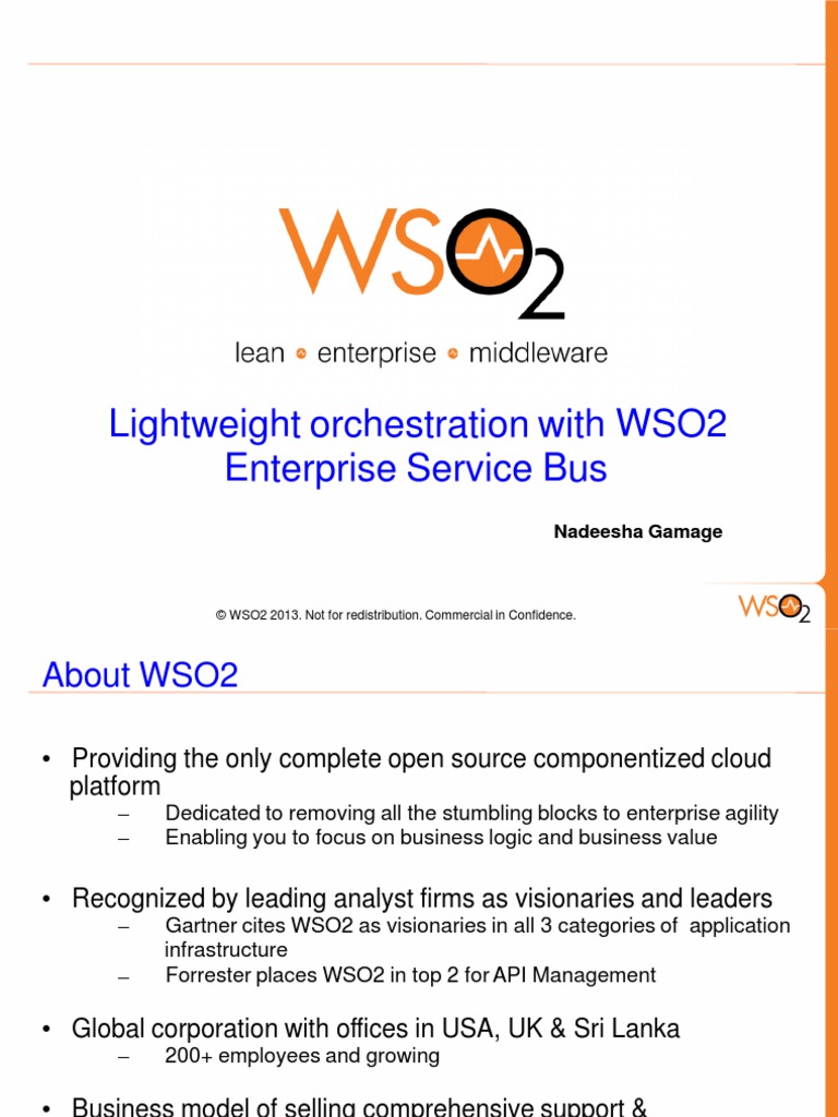 Wso2 Enterprise Service Bus | PDF | Service Oriented Architecture ...