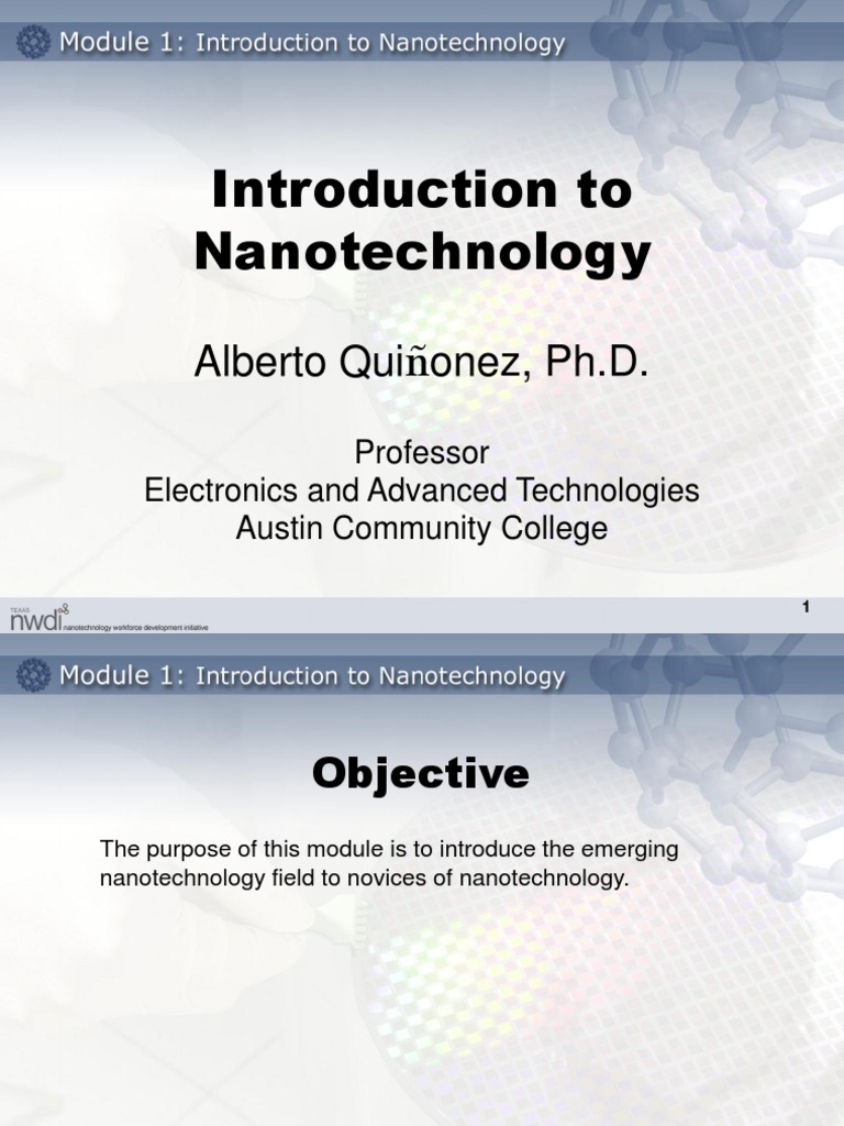 Introduction to Nanotechnology Basics | PDF