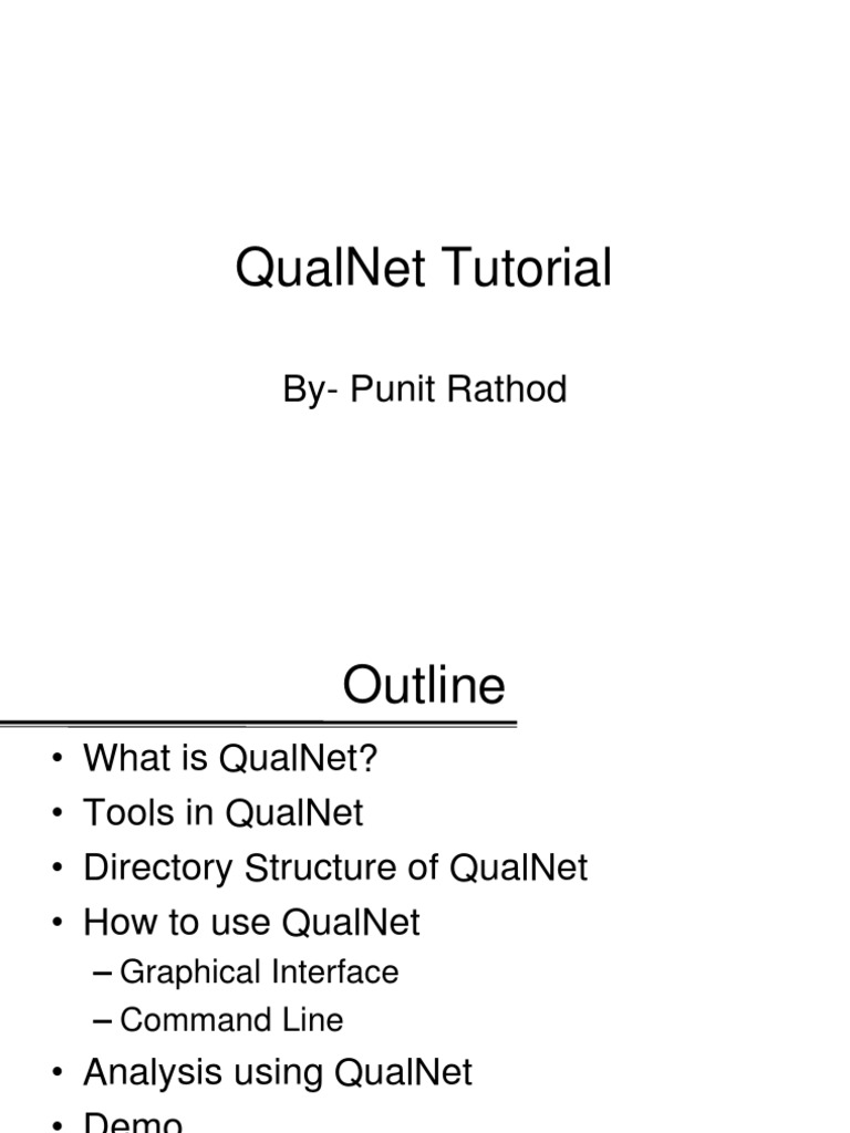 Qualnet Tutorial | PDF | Communications Protocols | Computer Network
